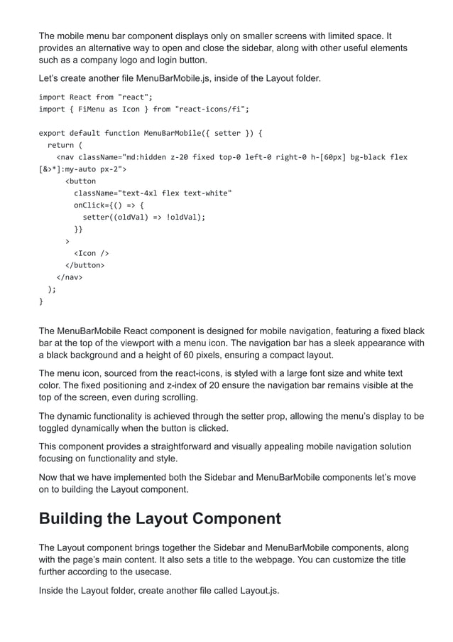 A Guide to Creating a Great Custom Tailwind Sidebar | PDF | Web Design ...