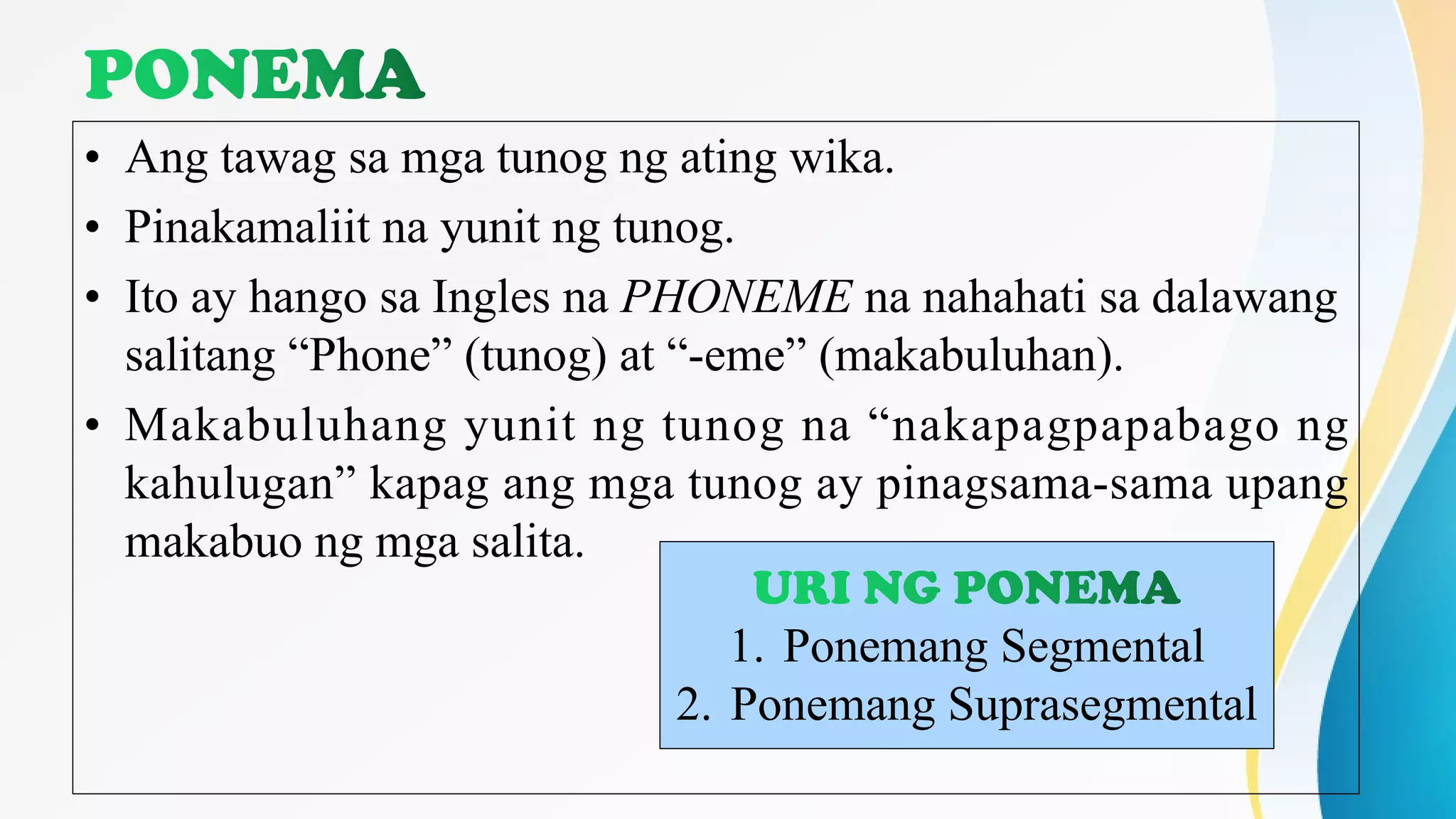 Pagsasalita at Ponolohiya | PDF