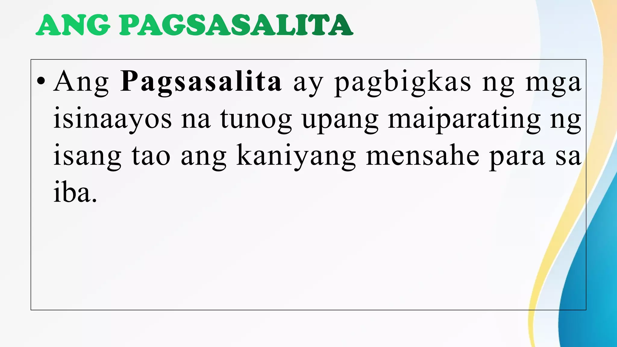 Pagsasalita at Ponolohiya | PDF