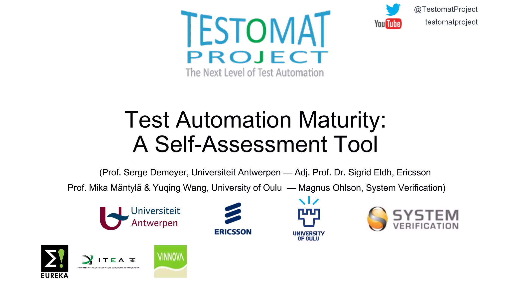 Test Automation Maturity: A Self-Assessment Tool | PDF