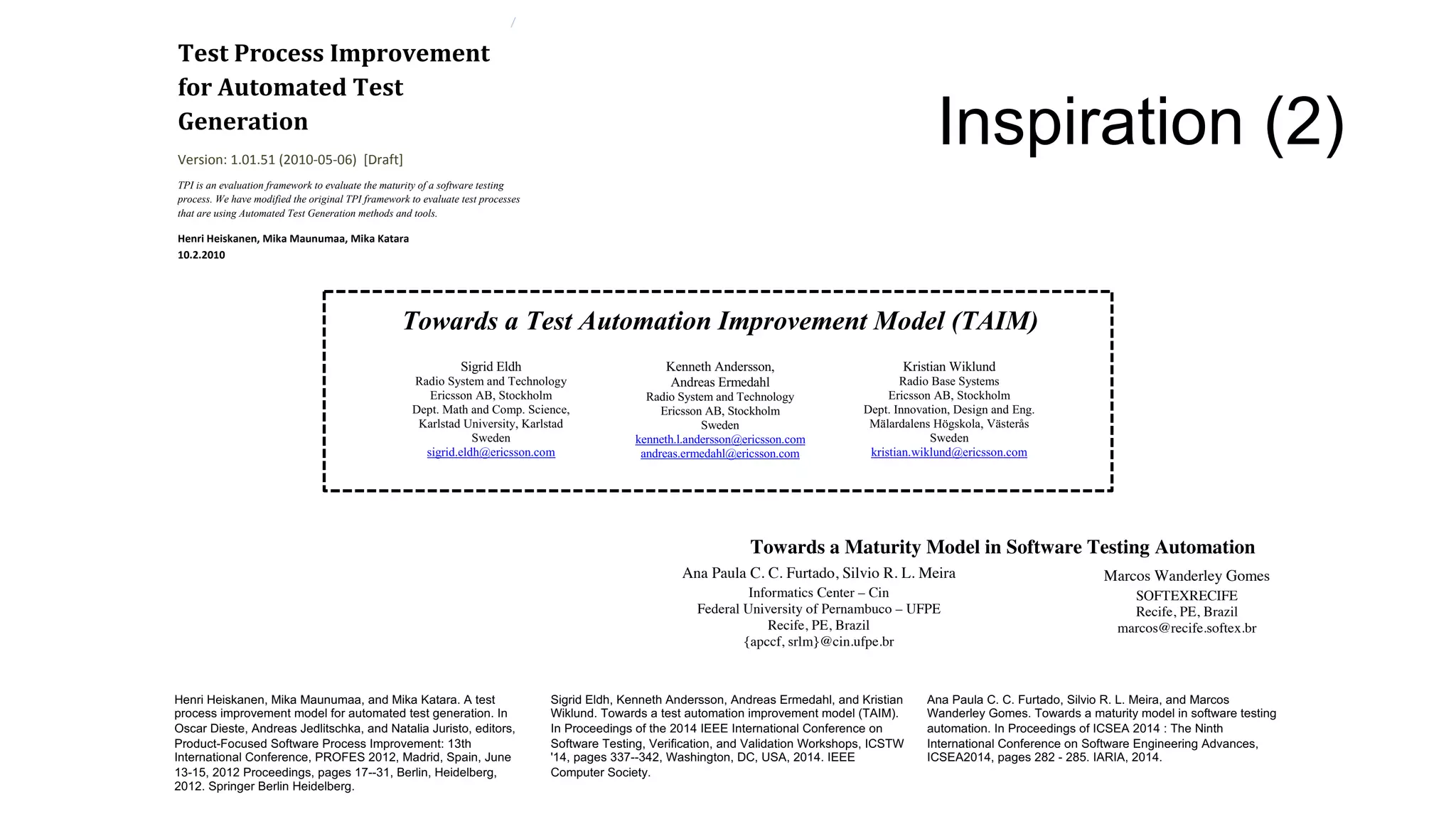 Test Automation Maturity: A Self-Assessment Tool | PDF