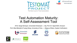 Test Automation Maturity: A Self-Assessment Tool | PDF