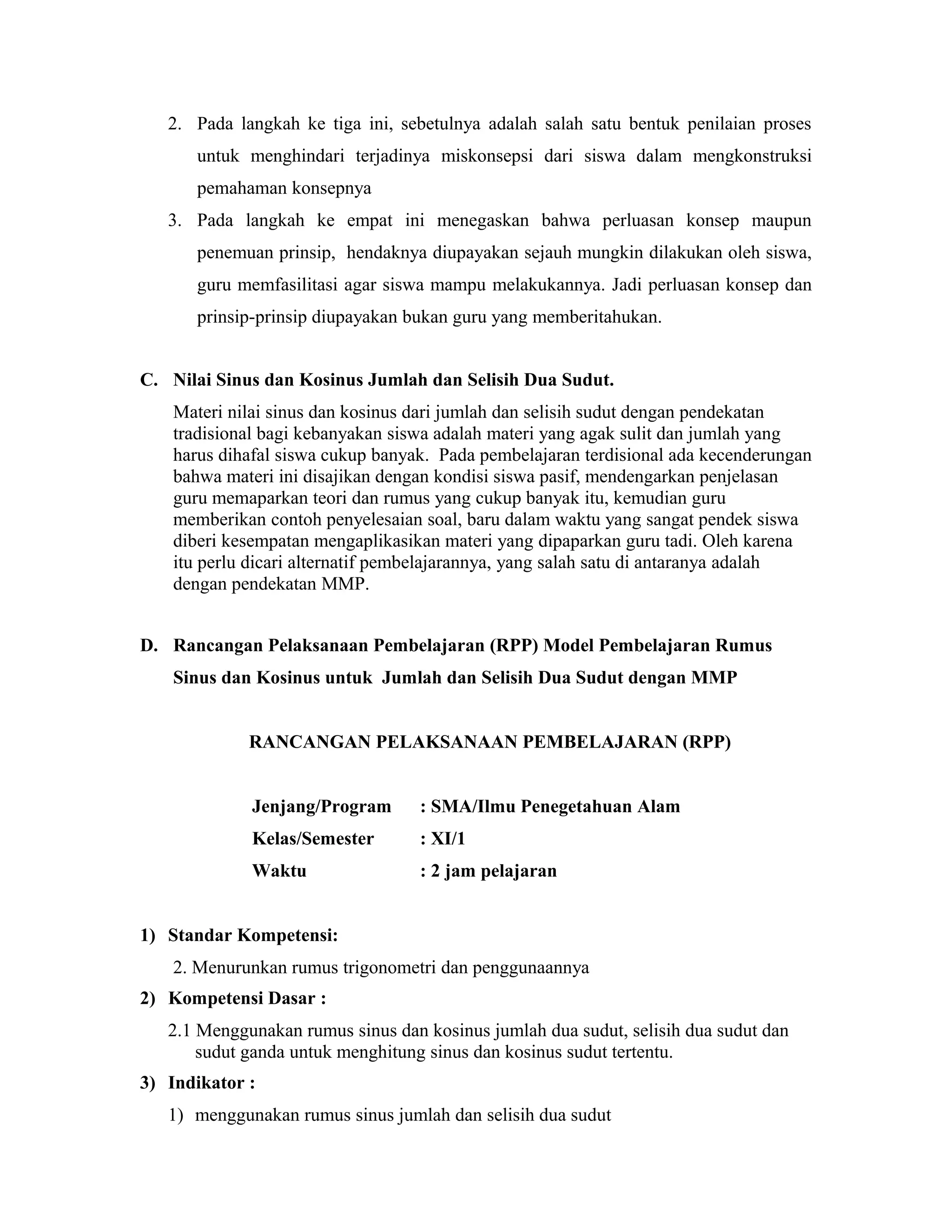 PEMBELAJARAN MODEL TAI | DOC