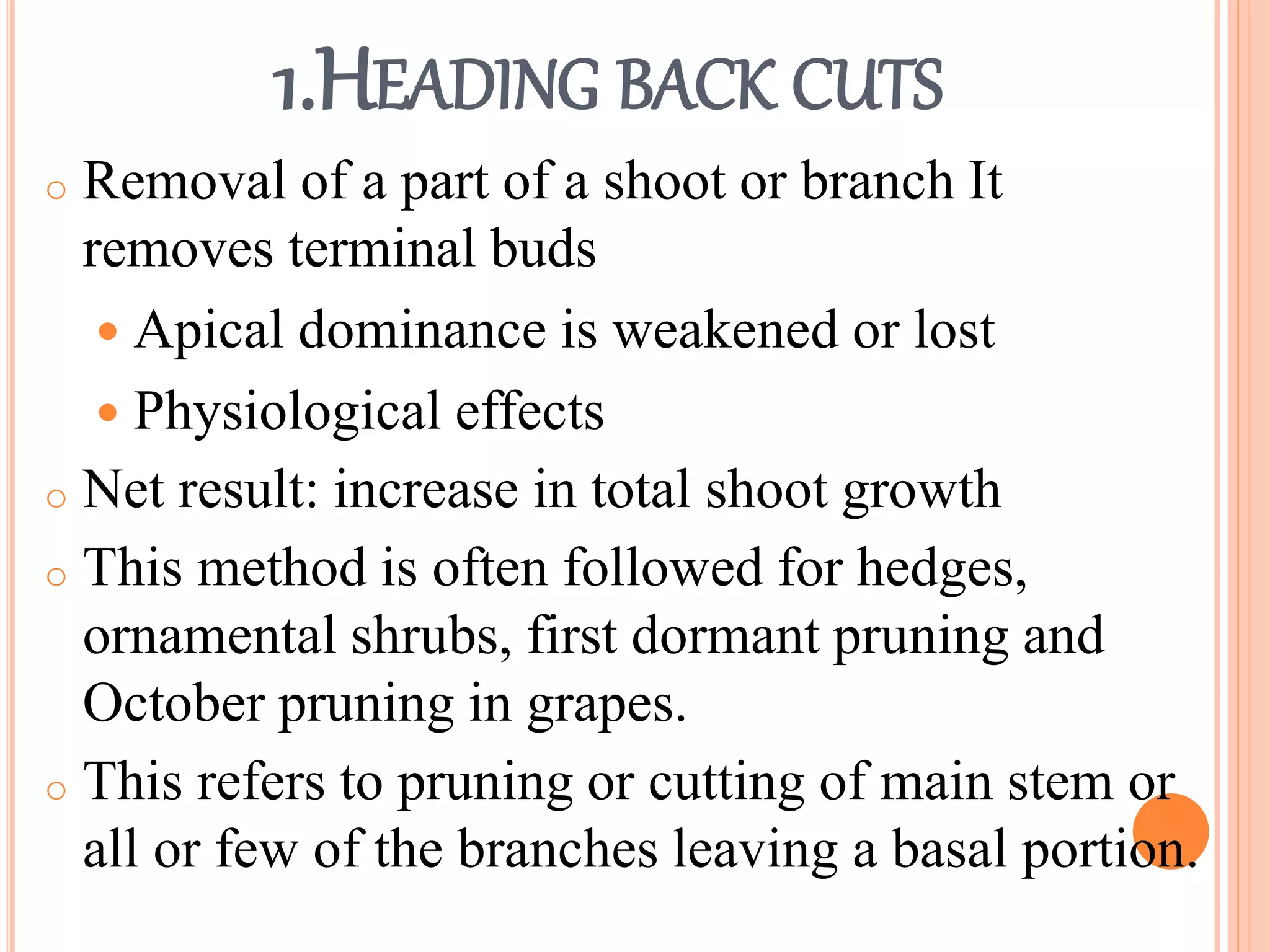 Taining and pruning in horticultural crops | PPTX