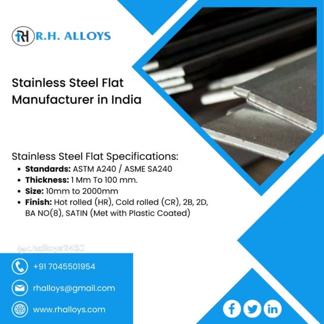 Stainless Steel Coil | SS 409M Sheet | SS 409M Plate - R H Alloys | PDF