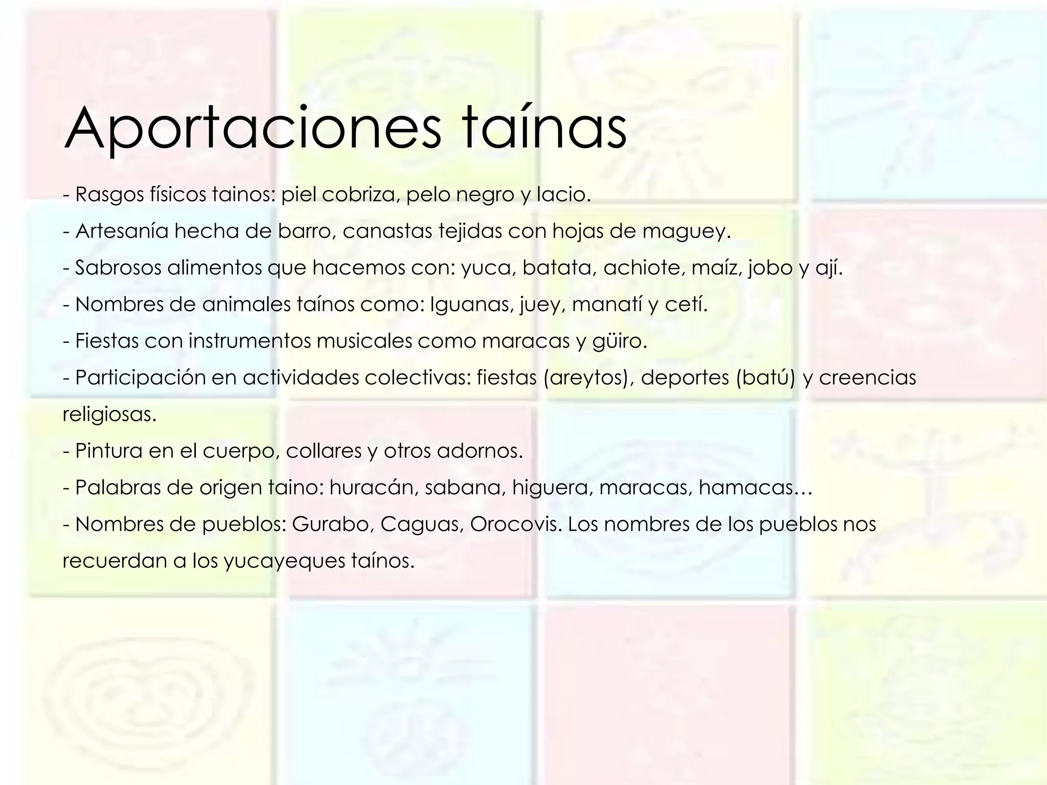 Tainos de puerto rico | PPTX