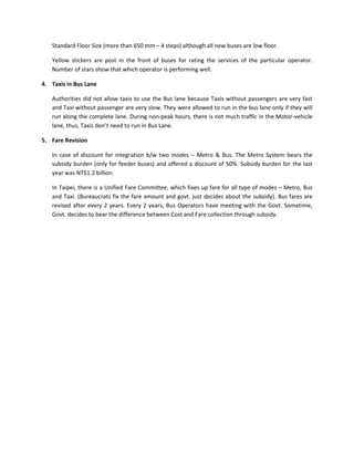 Taiwan - Public Transportation System | PDF | Asia Travel | Travel ...