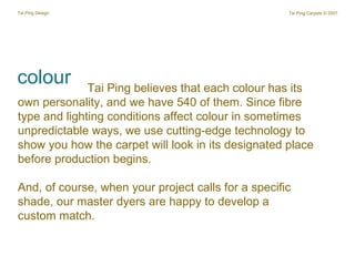 Tai Ping Design Process | PPT