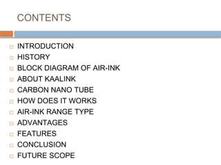 Air ink | PPTX