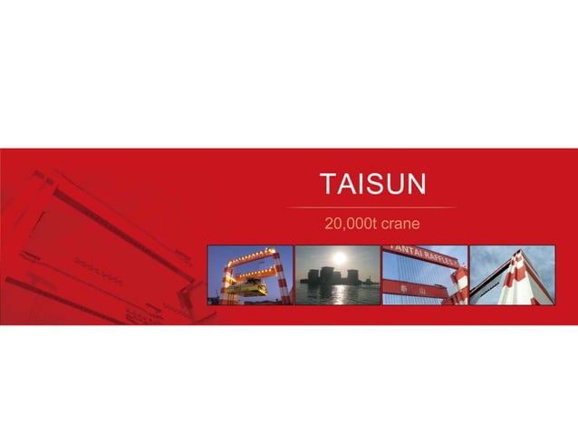 TAISUN 20000 ton crane brochure | PDF | Weightlifting | Sports