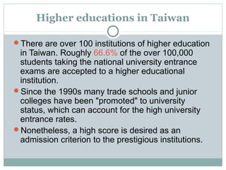 Taiwan's Educational System | PPT