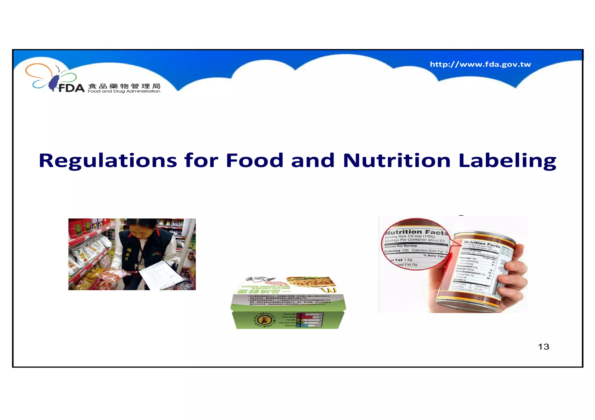 Taiwan Food Safety & Regulations for Food Labeling | PDF