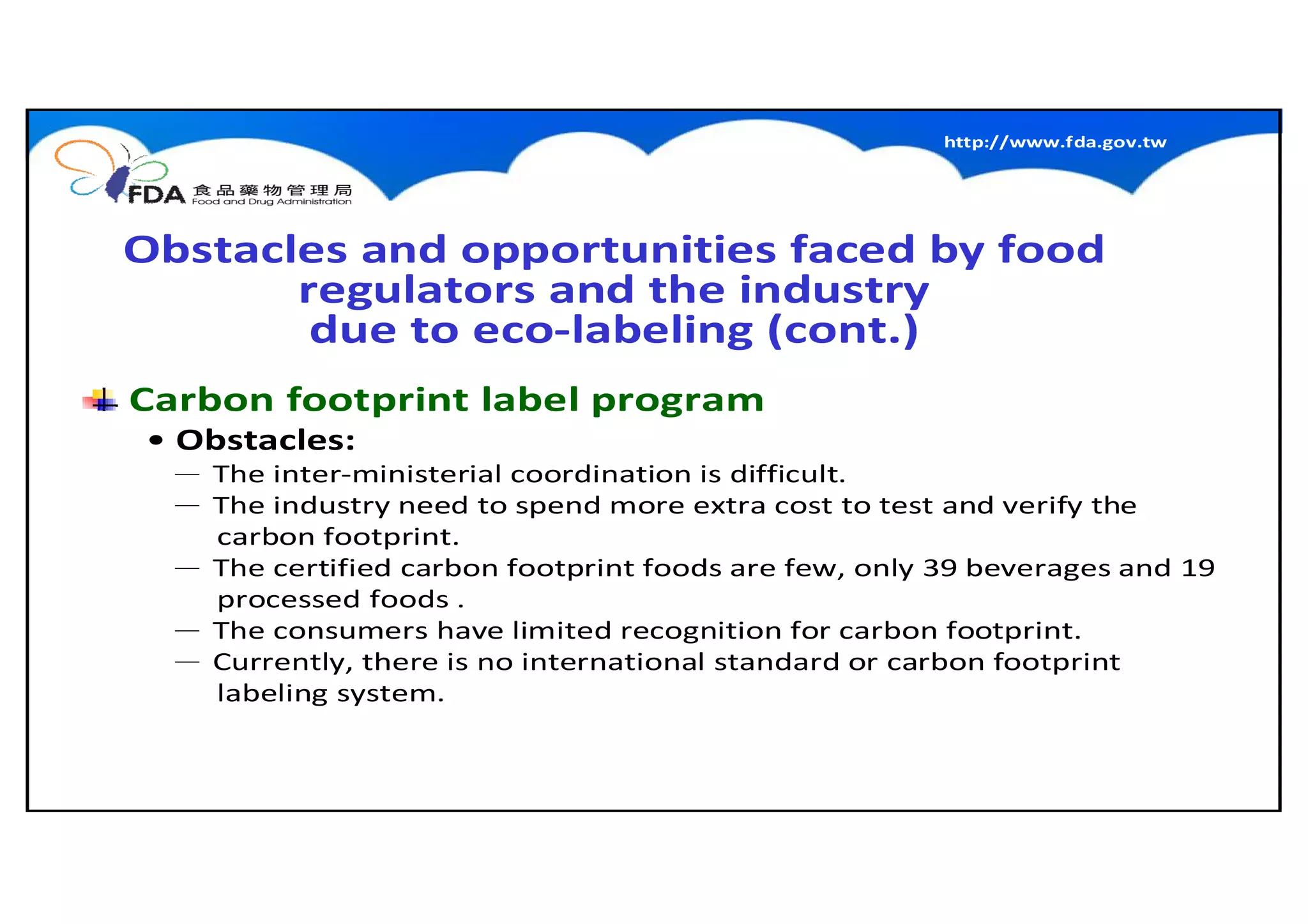 Taiwan Food Safety & Regulations for Food Labeling | PDF