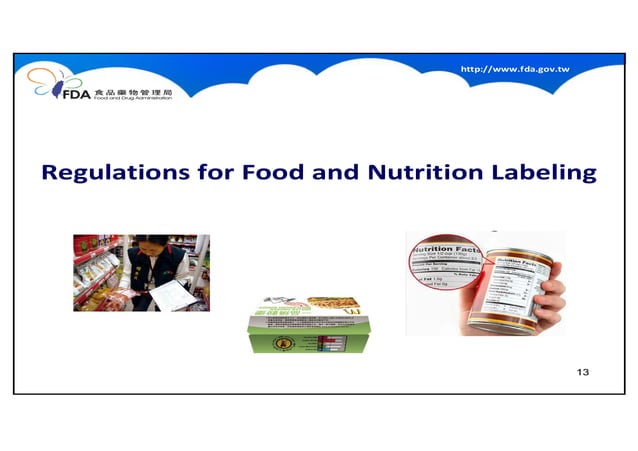 Taiwan Food Safety & Regulations for Food Labeling | PDF | Nutrition ...