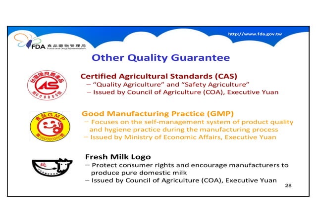 Taiwan Food Safety & Regulations for Food Labeling | PDF | Nutrition ...