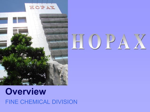Taiwan Hopax Overview 2009 | PPT