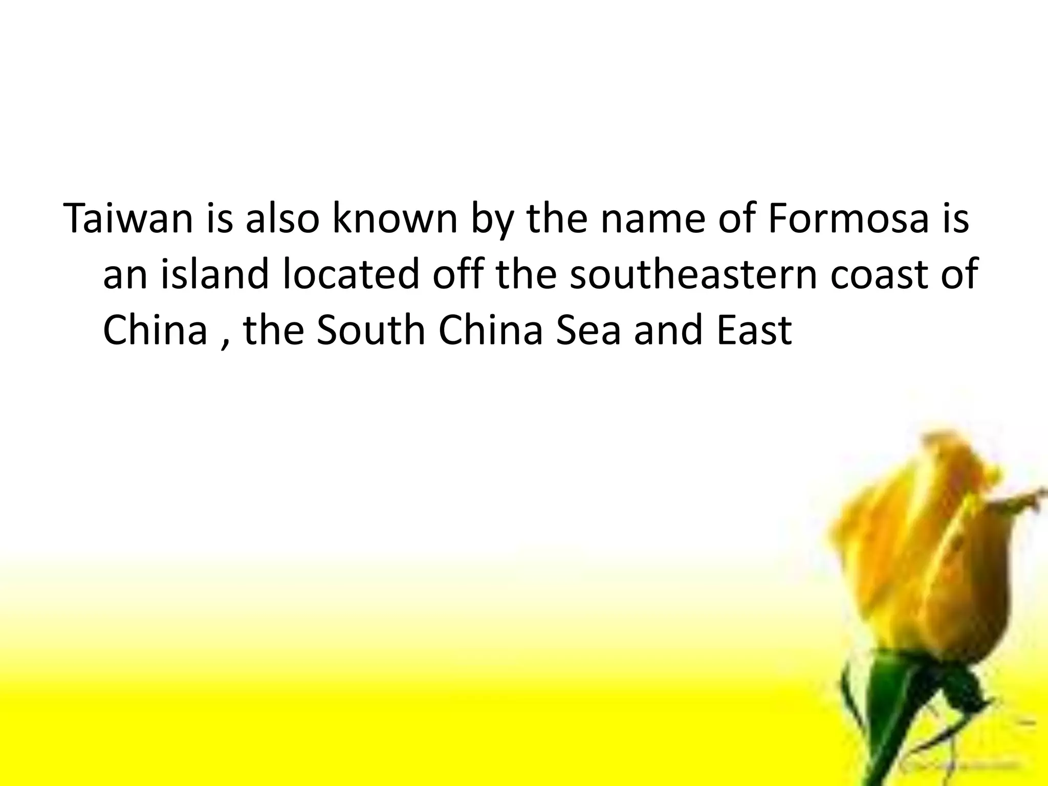 Taiwan ppt by yuanita | PPTX