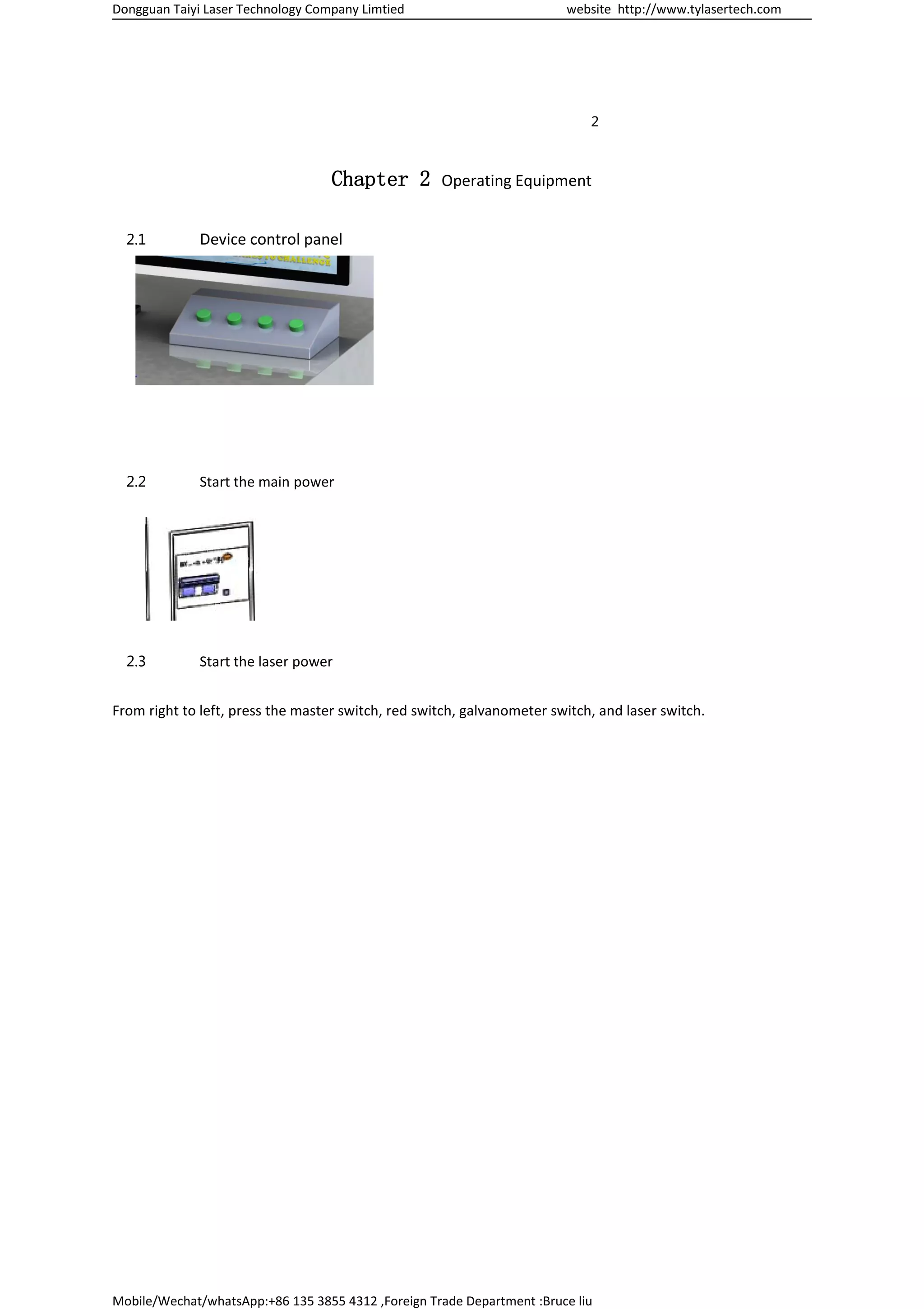 Taiyi fiber laser marking machine manual english edition | PDF
