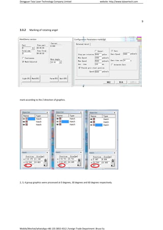 Taiyi fiber laser marking machine manual english edition | PDF