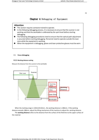 Taiyi fiber laser marking machine manual english edition | PDF