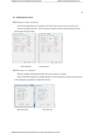 Taiyi fiber laser marking machine manual english edition | PDF