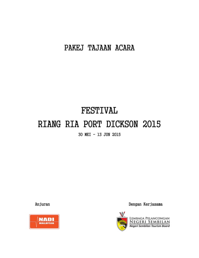 FESTIVAL RIANG RIA PORT DICKSON 2015 | PDF