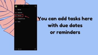 Step-by-Step Tutorial on How to Use Microsoft To Do | PDF