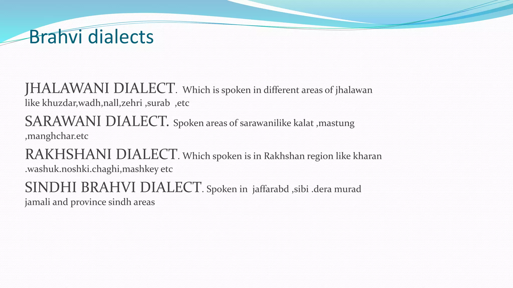 REGIONAL DIALECTS | PPT