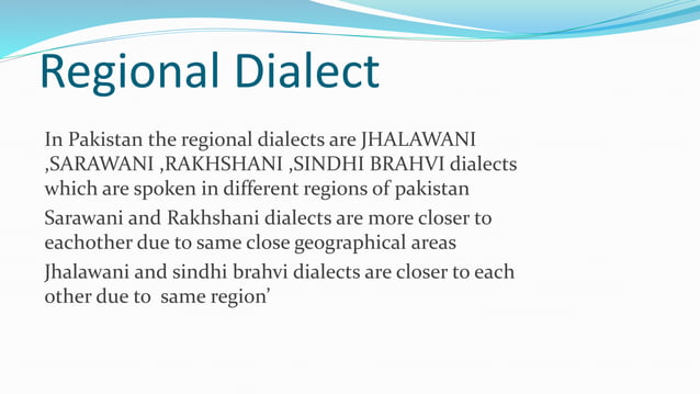 REGIONAL DIALECTS | PPT