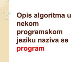 šTa je algoritam i programiranje | PPTX