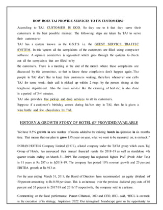 Taj hotal anuj | DOCX
