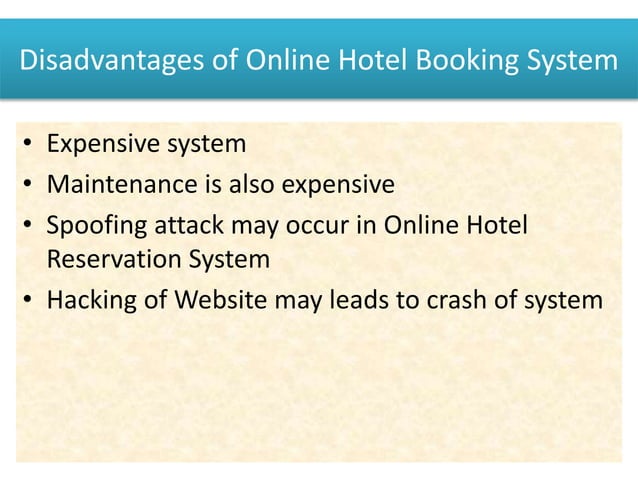Online Hotel Reservation System PPT | PPTX