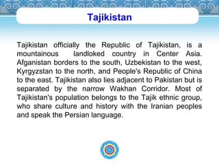 Tajikistan presentation | PPT