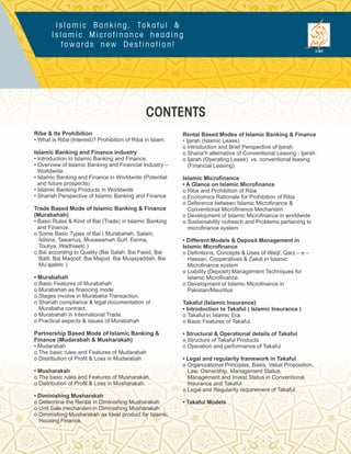 Islamic Banking, Takaful and Islamic Microfinance Training | PDF