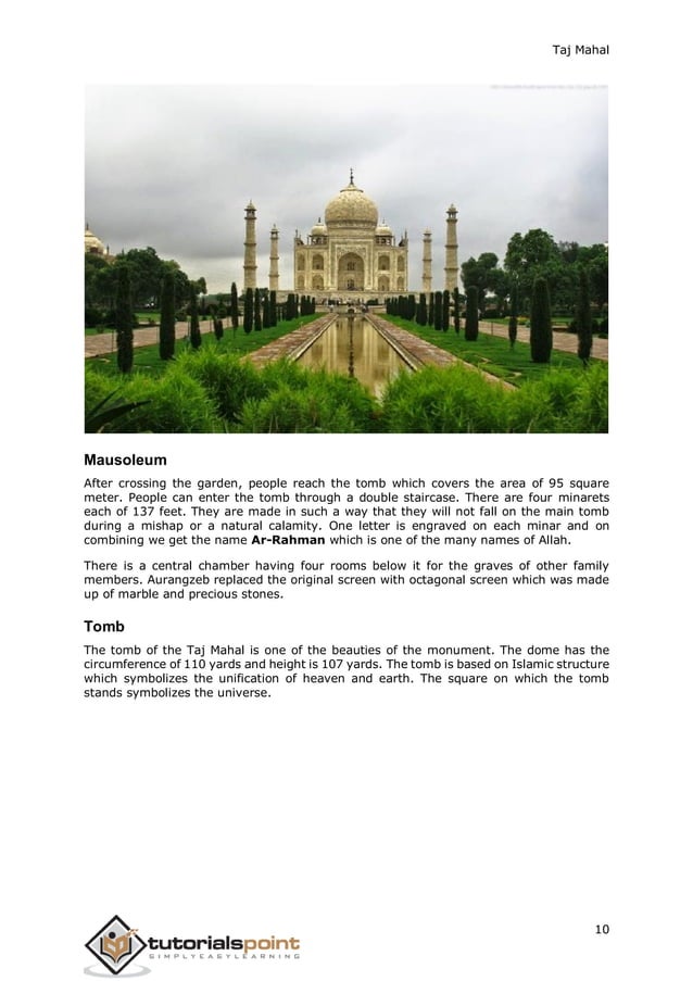 taj_mahal_tutorial.pdf | Islam | Religion & Spirituality
