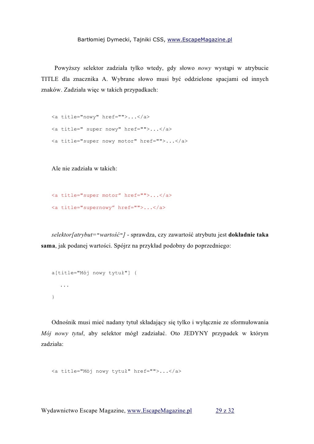 Tworzenie Menu I Formularzy W Css Kurs Darmowy Ebook Pdf 