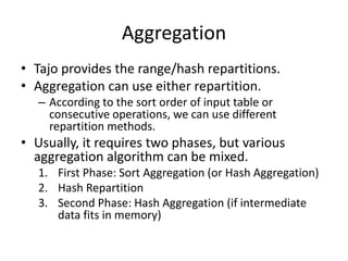 Tajo: A Distributed Data Warehouse System for Hadoop | PDF