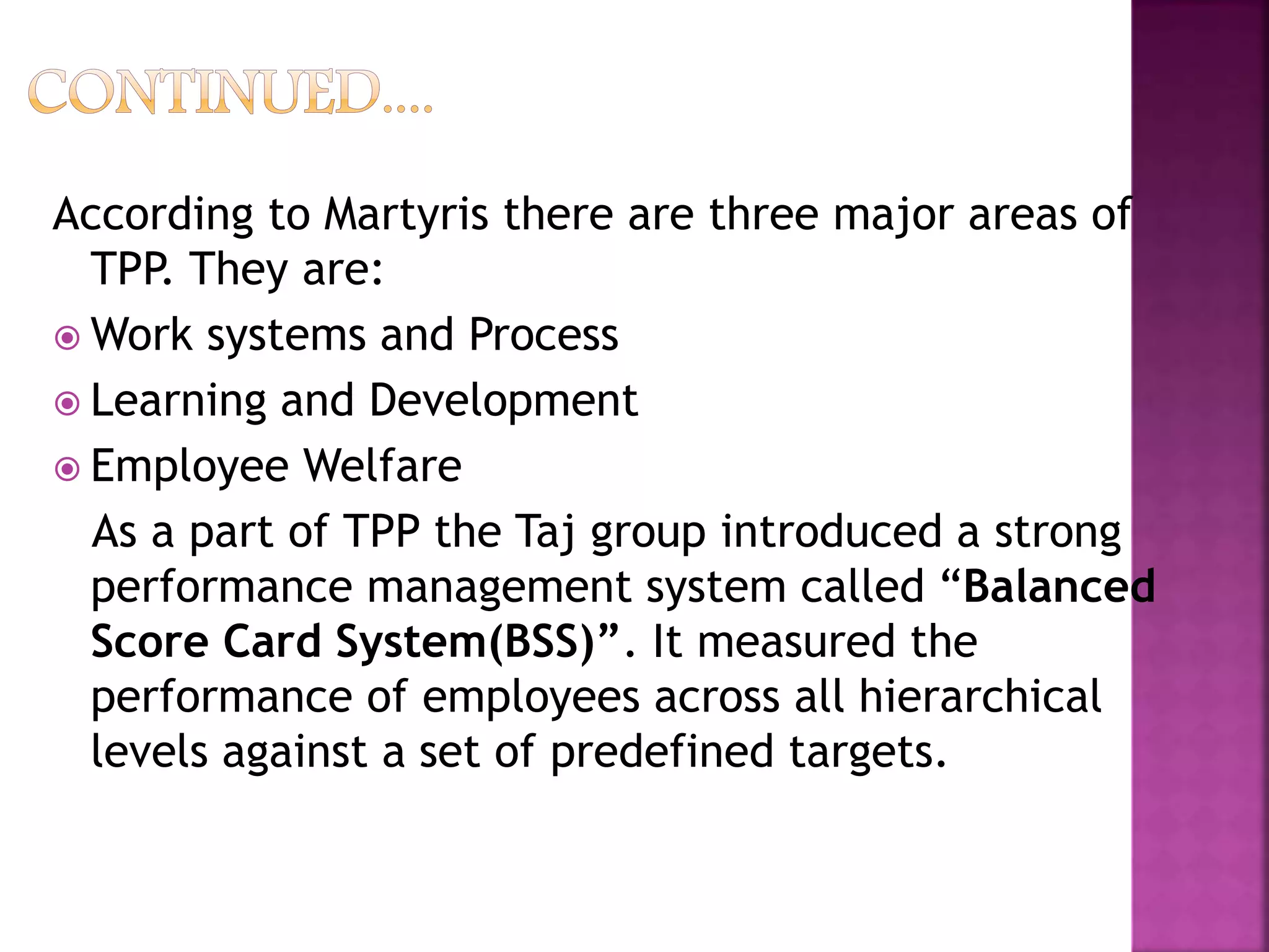 Taj People Philosophy and Star System | PPTX