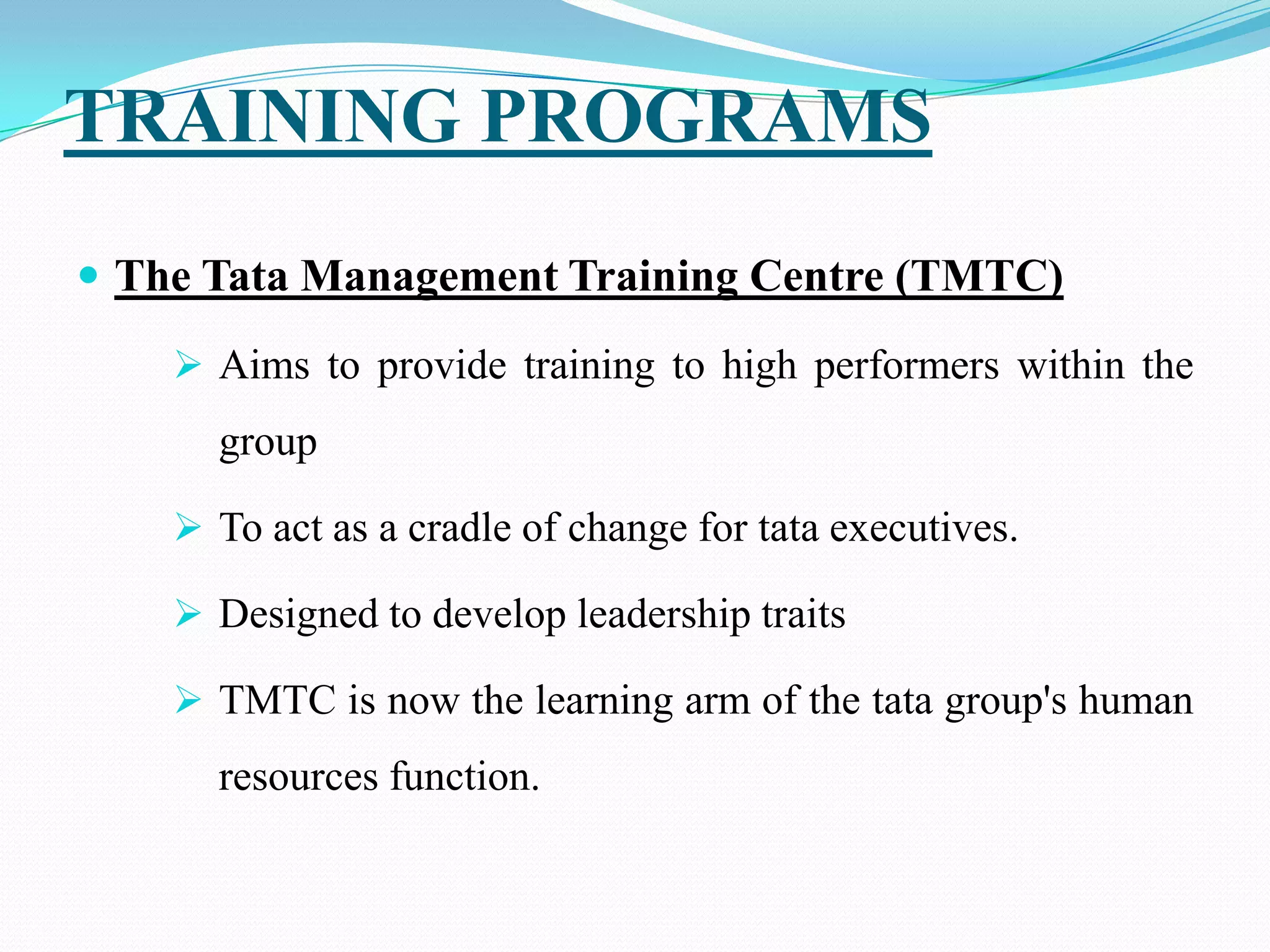 HRD initiatives of TAJ | PPTX