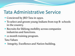 HRD initiatives of TAJ | PPTX