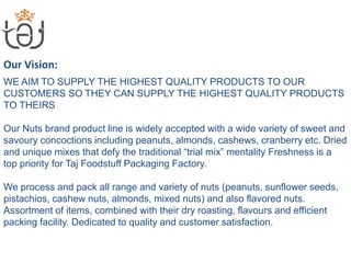 TAJ FOODSTUFF PACKAGING FACTORY LLC | PPT