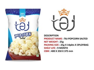 TAJ FOODSTUFF PACKAGING FACTORY LLC | PPT