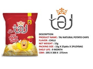 TAJ FOODSTUFF PACKAGING FACTORY LLC | PPTX