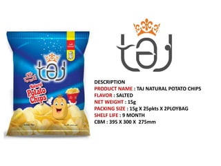 TAJ FOODSTUFF PACKAGING FACTORY LLC | PPTX