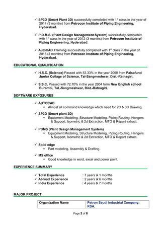Taj resume updated 26.06.16 | Civil Engineering Industry | Industries