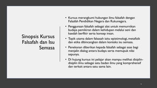 Tajuk Pengenalan Kursus CTU552 Falsafah dan Isu Semasa | PDF