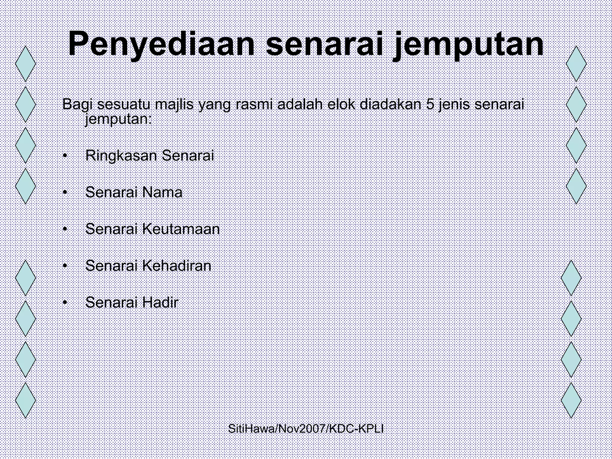 Tajuk 13 protokol majlis rasmi | PPT
