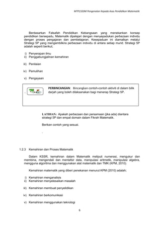 Tajuk 1 matematik & kurikulum | DOC