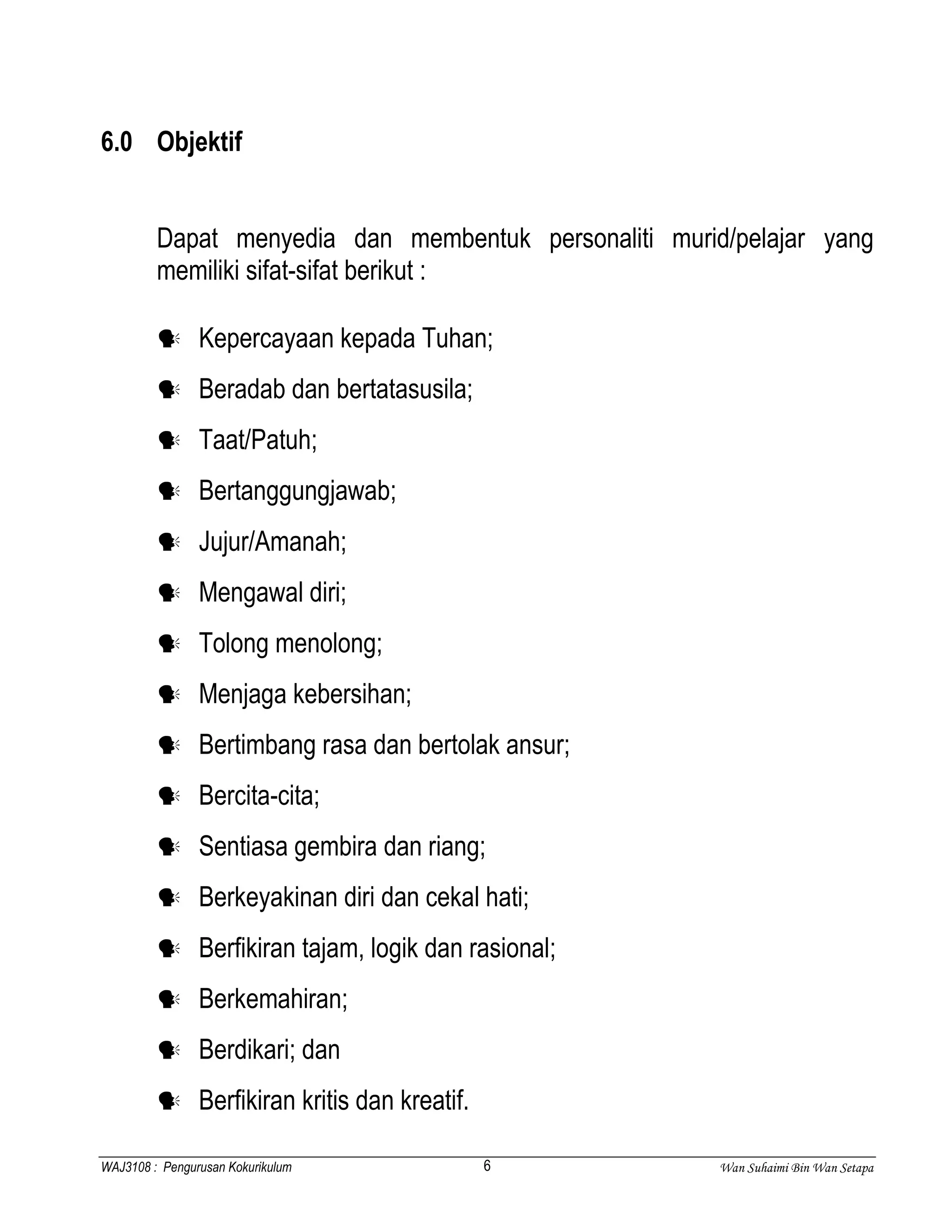 Tajuk 1 pengenalan kepada gerak kerja kokurikulum | PDF