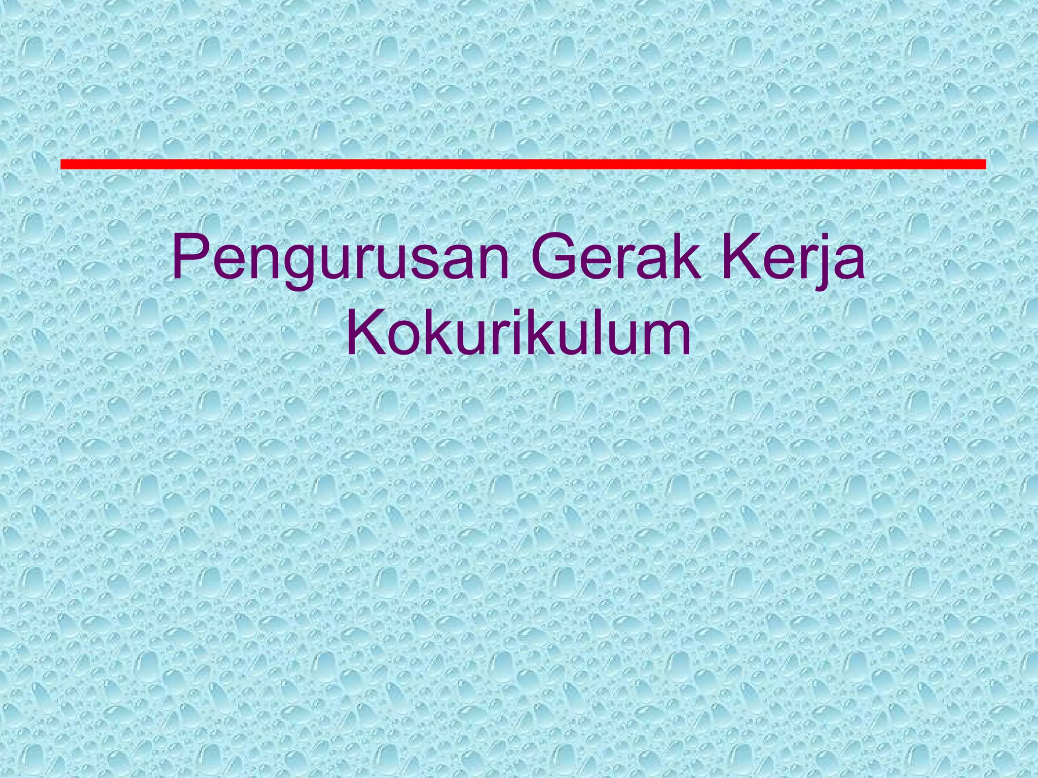 Tajuk 1 Pengenalan Pengurusan Kokurikulum | PPT